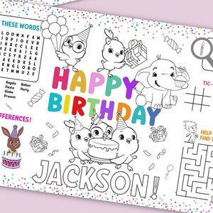 Canticos Personalized Activity Coloring Page | Canticos Birthday Party ...