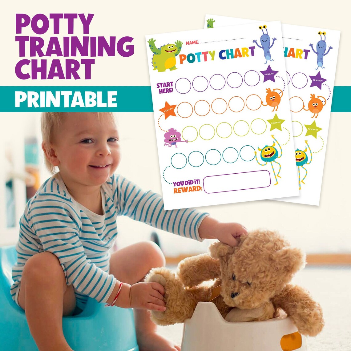 Super Simple Song Potty Training Chart Printable Potty Training Sticker ...