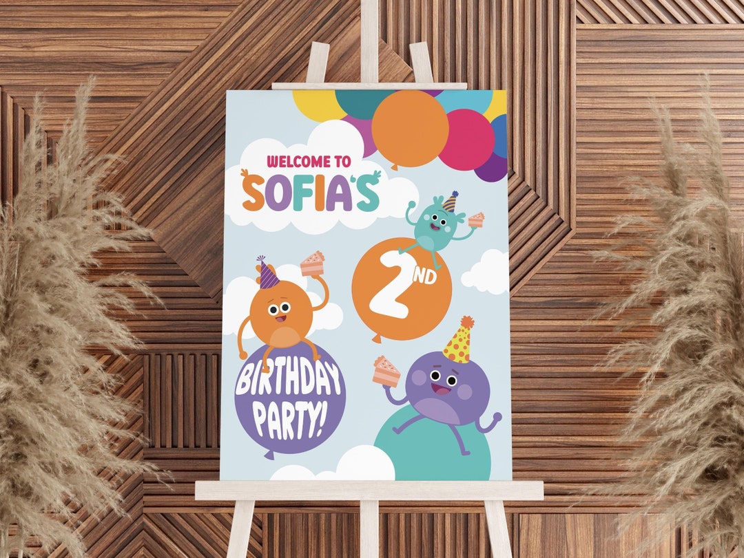 The Bumble Nums Birthday Welcome Sign, Super Simple Song Bumble Nums ...