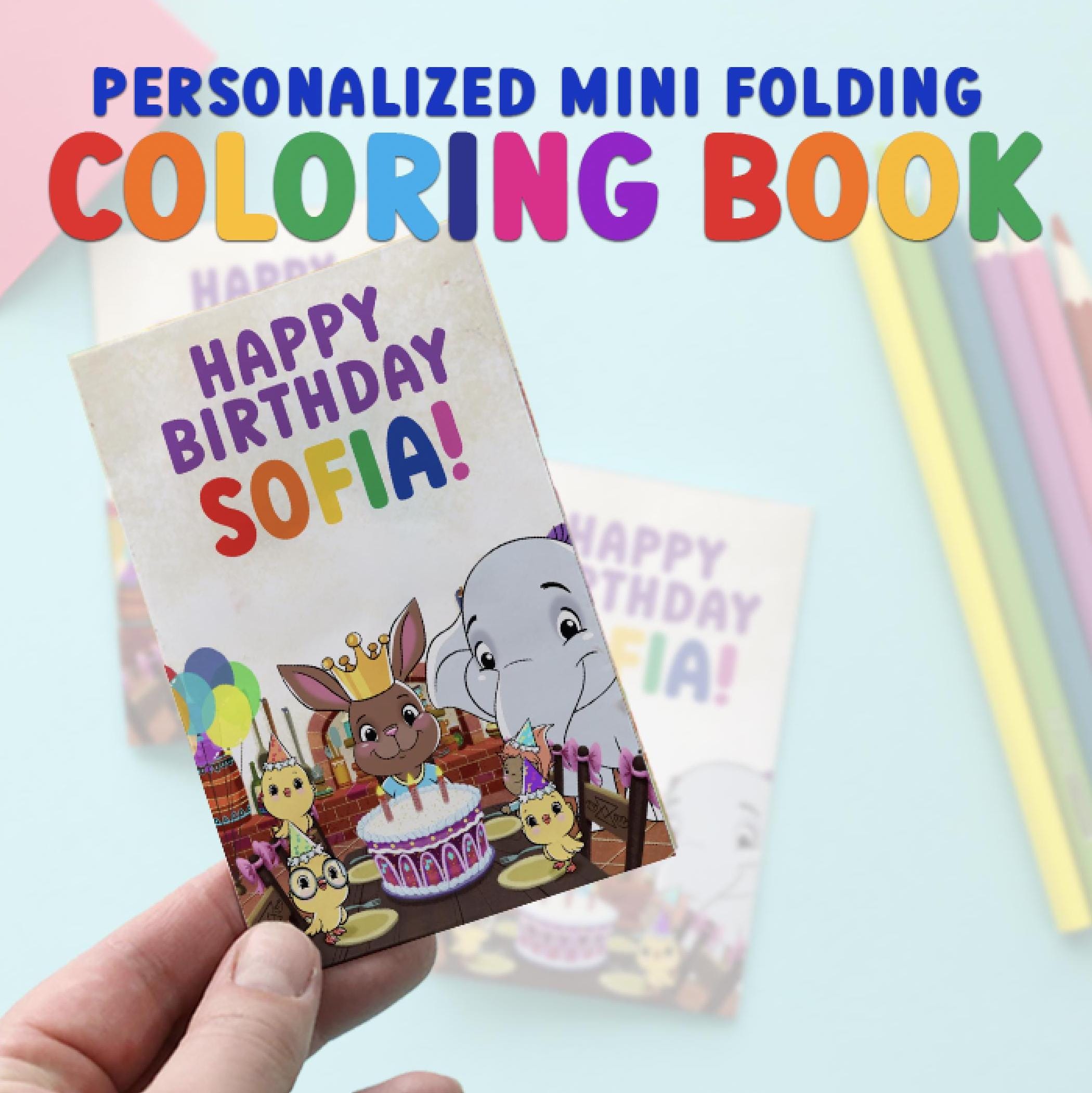 Canticos Birthday Mini Folding Book Printable Personalized Party Favors ...