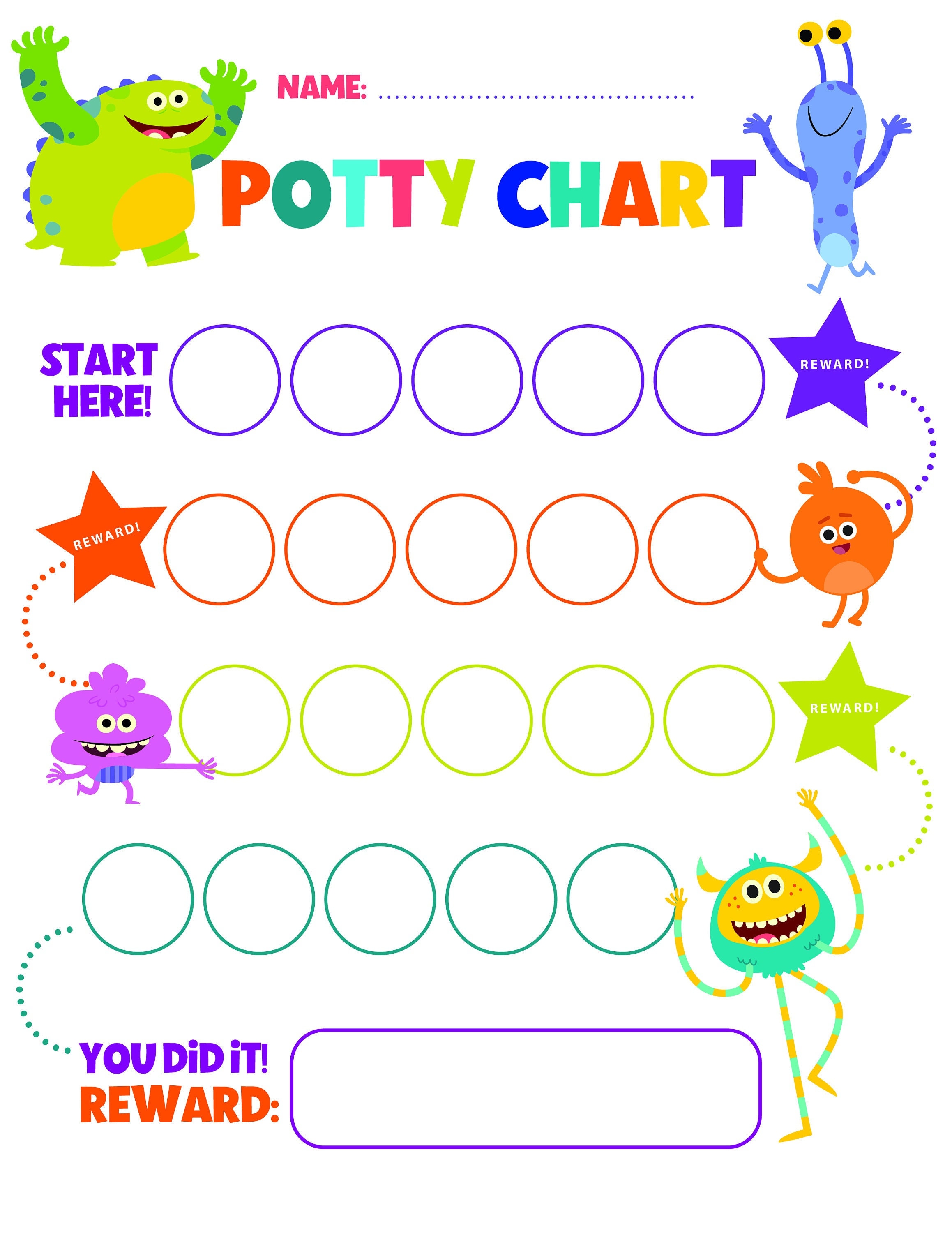 Super Simple Song Potty Training Chart Printable Potty Training Sticker ...