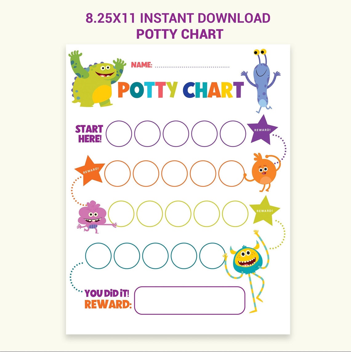 Super Simple Song Potty Training Chart Printable Potty Training Sticker ...