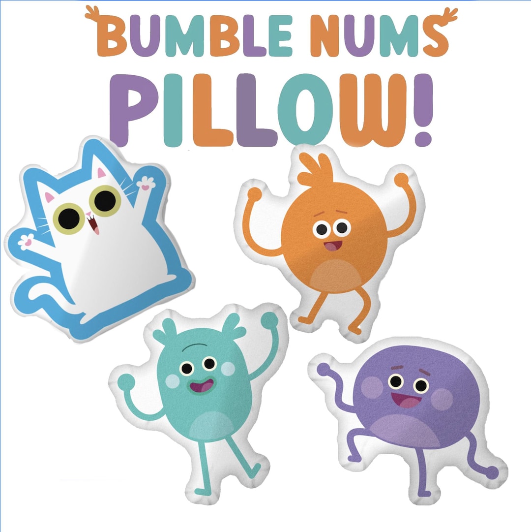 Super Simple Songs Pillow Bumble Nums Shaped Pillow Kids, Soft Bumble ...