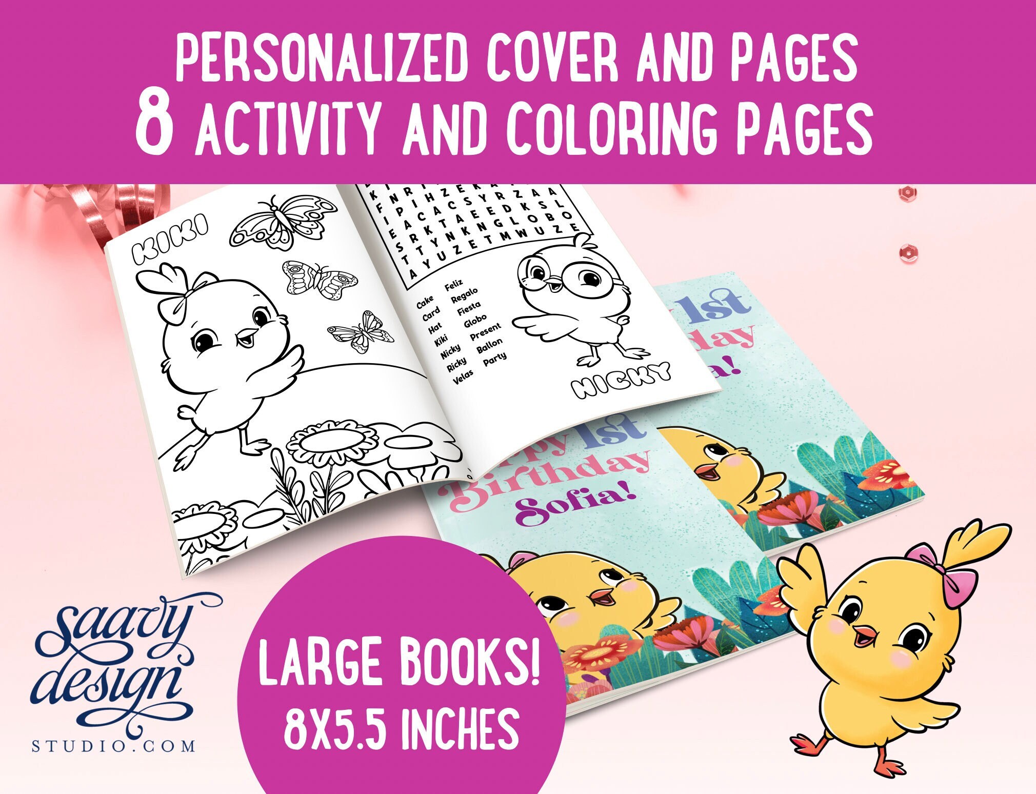 Personalized Canticos 1st Birthday Favors Custom Party Favors Canticos ...