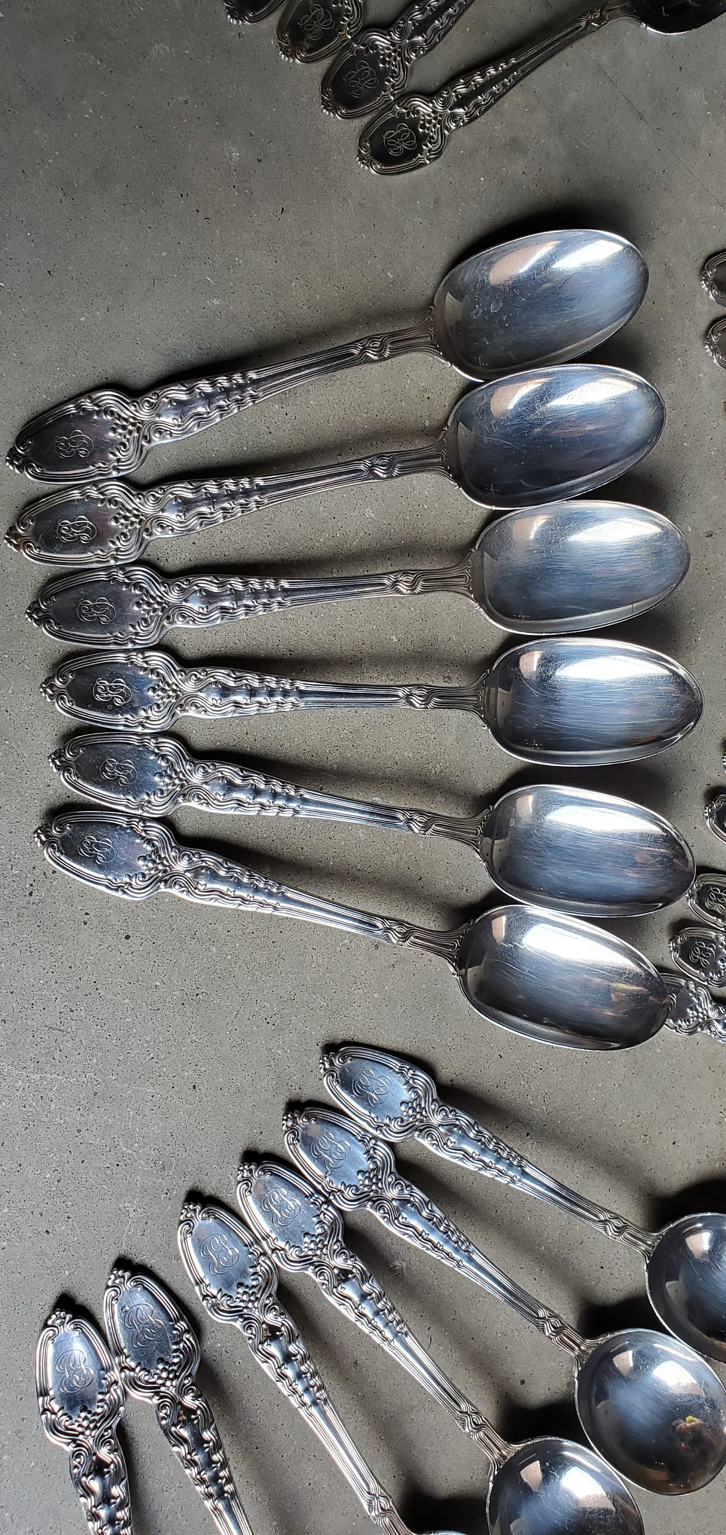 Antique Tiffany & Co. Sterling Silver Flatware, Broom Corn Pattern ...