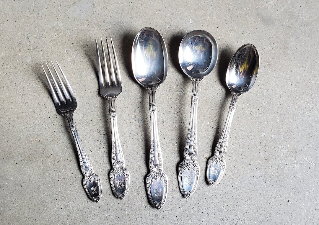 Antique Tiffany & Co. Sterling Silver Flatware, Broom Corn Pattern ...