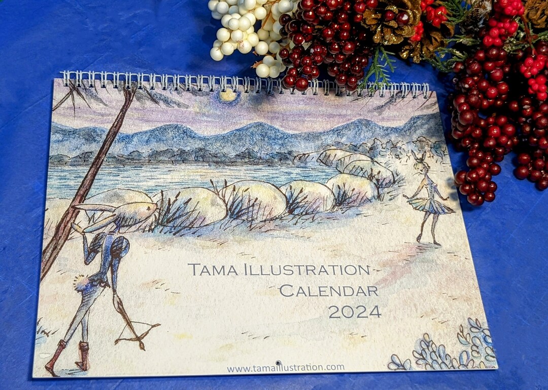 2024 Tama Illustration Art Calendar - Etsy UK