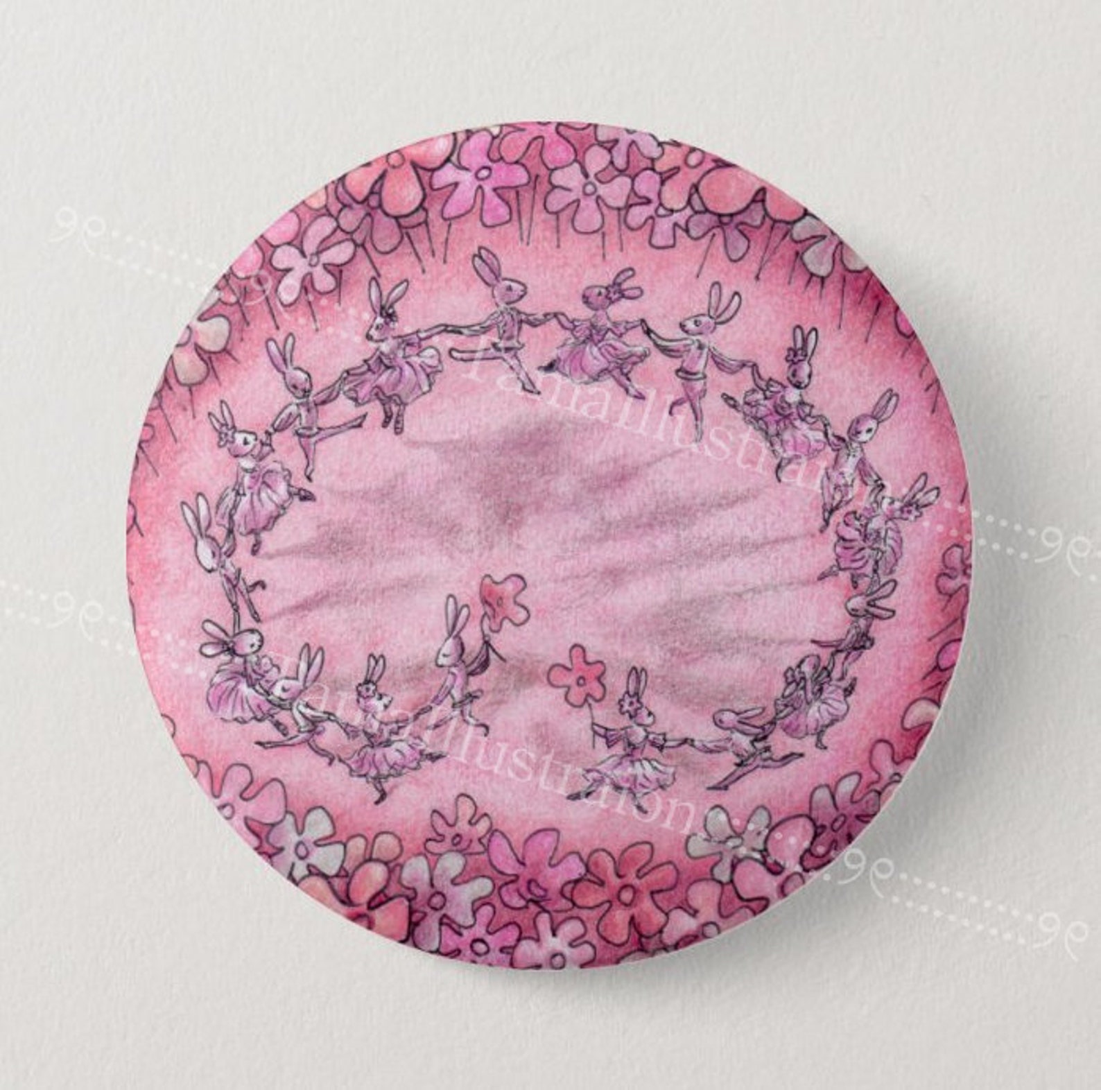 Nutcracker Ballet Bunnies Buttons (set of 2) ＊merde Gift＊theatre Gift ...