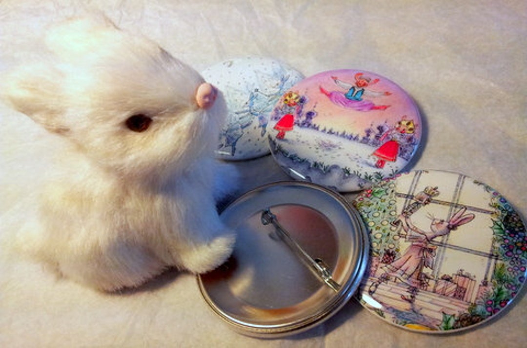 Nutcracker Ballet Bunnies Buttons set of 2 2.25 Dia. - Etsy