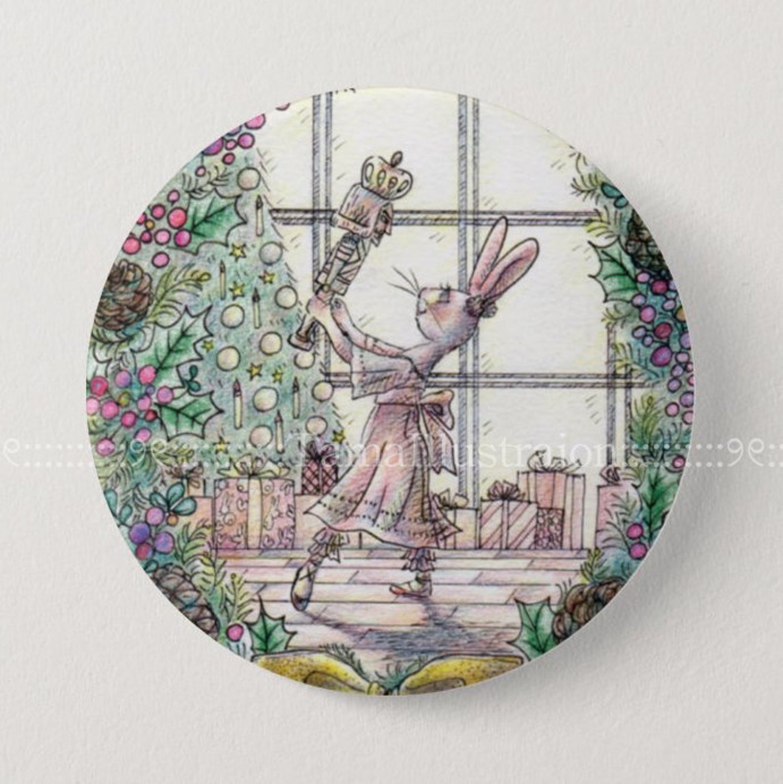 Nutcracker Ballet Bunnies Buttons (set of 2) ＊merde Gift＊theatre Gift ...