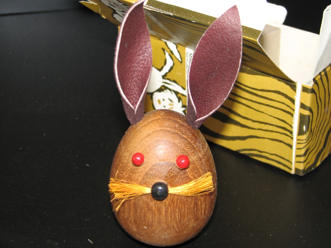 Vintage Wooden Rabbit Figure Hand Made NOS 1960's - Etsy