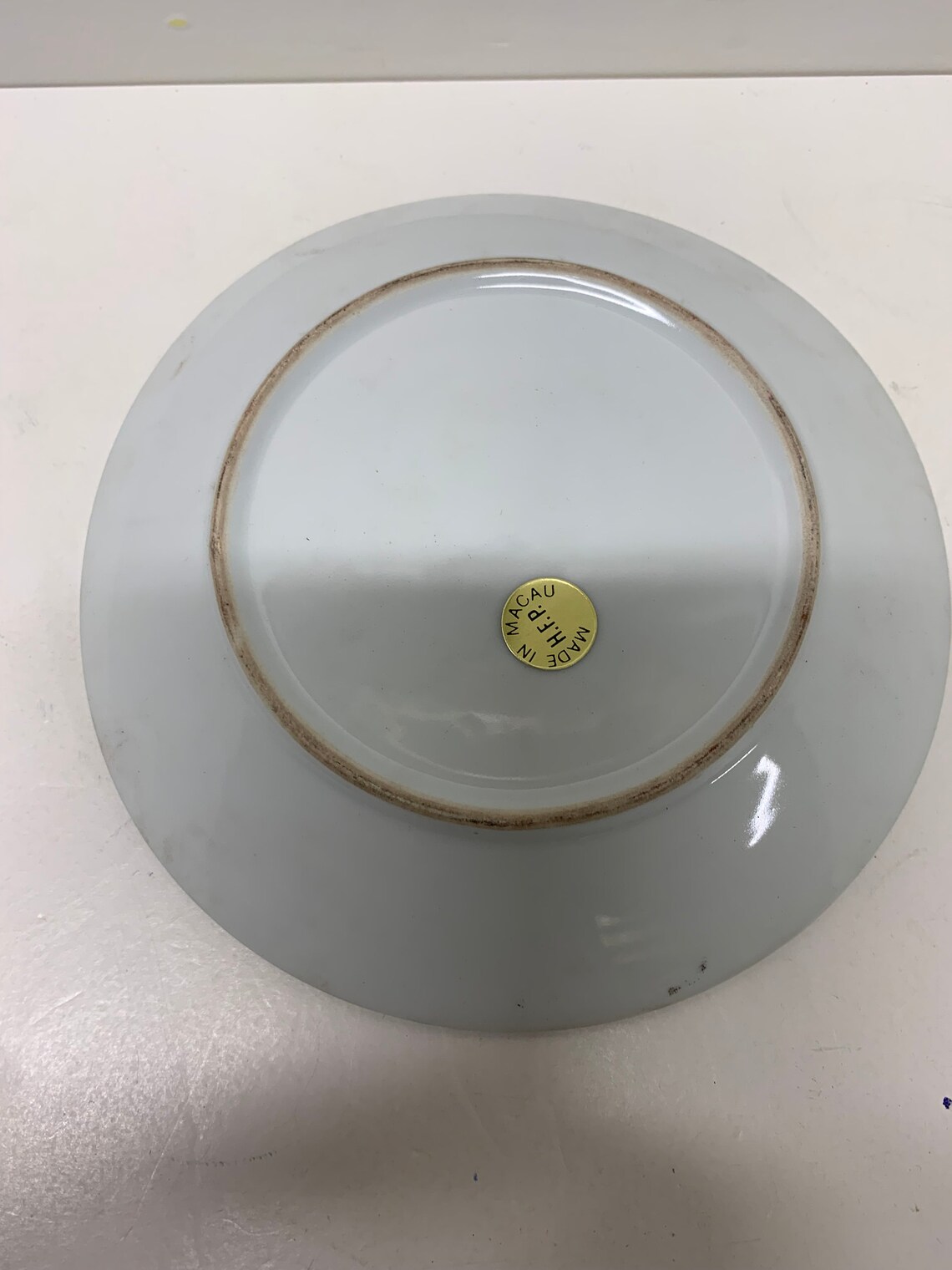 Vintage Dime Store 6.5 Inch Hand Painted Porcelain Plate With Pagoda ...