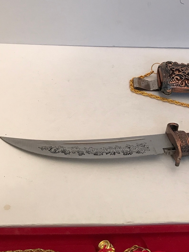 Vintage Large Tibet Style Hanging Knife With Sheath | Etsy