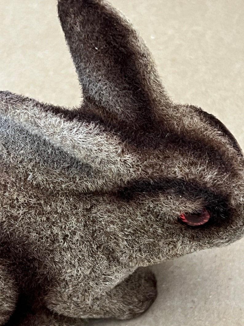 Vintage Dime Store Carnival Prize Bunny Rabbit Flocked Bank. - Etsy