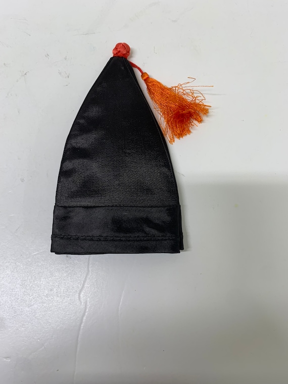 Vintage dime store traditional Japanese black hat wit… - Gem