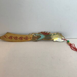 Vintage Brass Dragon Handle Letter Opener/ Book Mark - Etsy