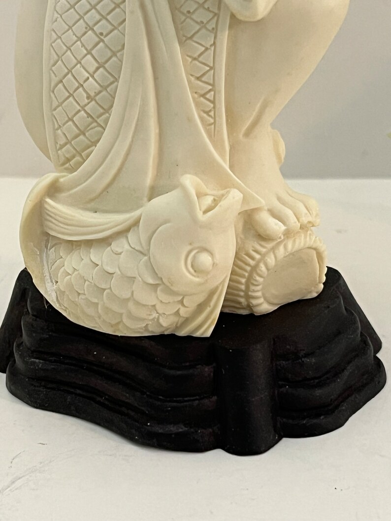 Vintage Dime Store Asian Jester Statue on Stand Made in Italy. - Etsy