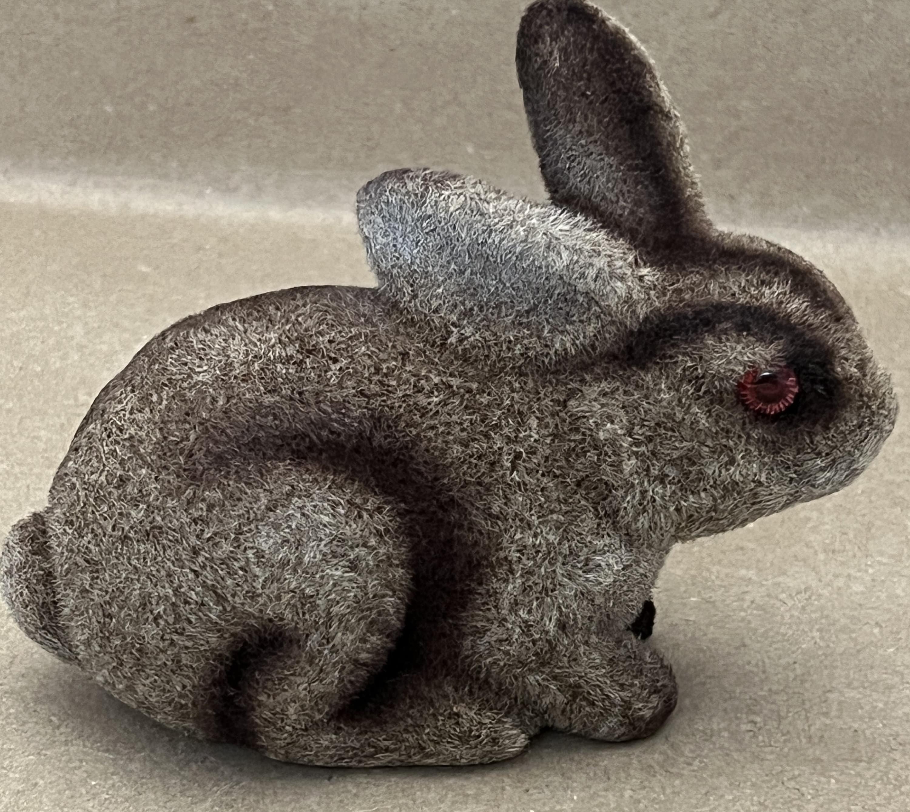 Vintage Dime Store Carnival Prize Bunny Rabbit Flocked Bank. - Etsy