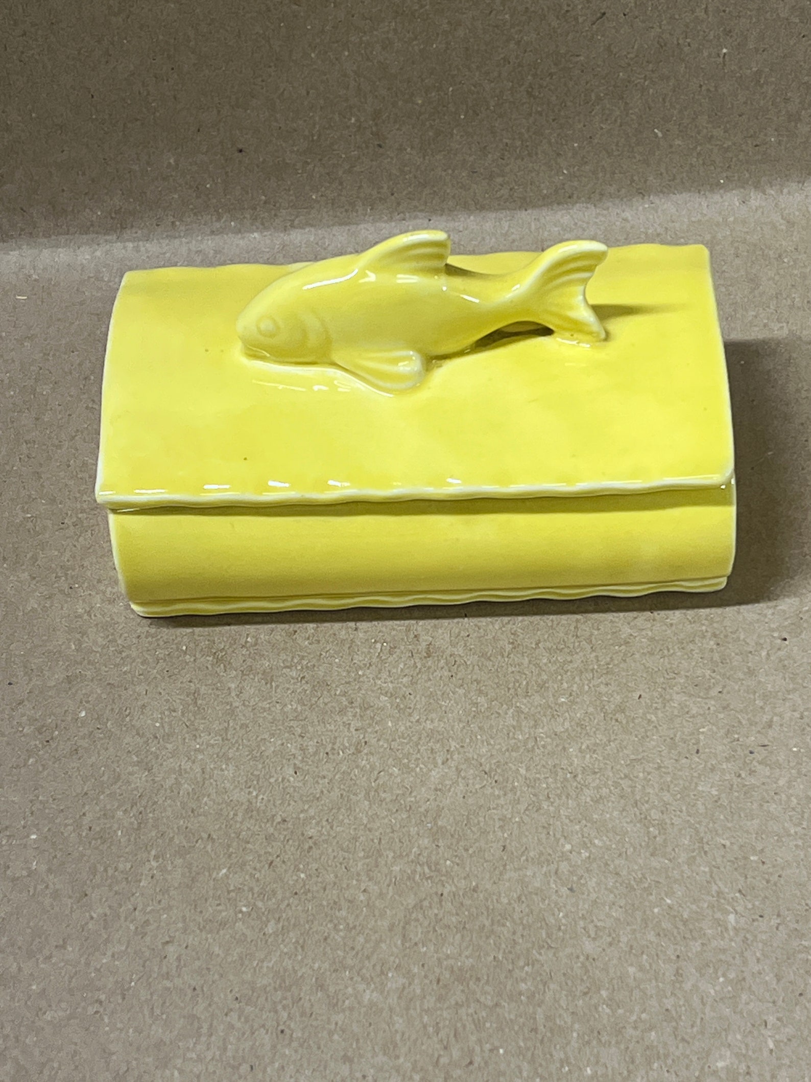 Vintage Ceramic Fish Trinket Box: 1950s Italian Dime Store Decor - Etsy