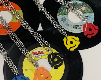45 Record Insert Necklace - Etsy