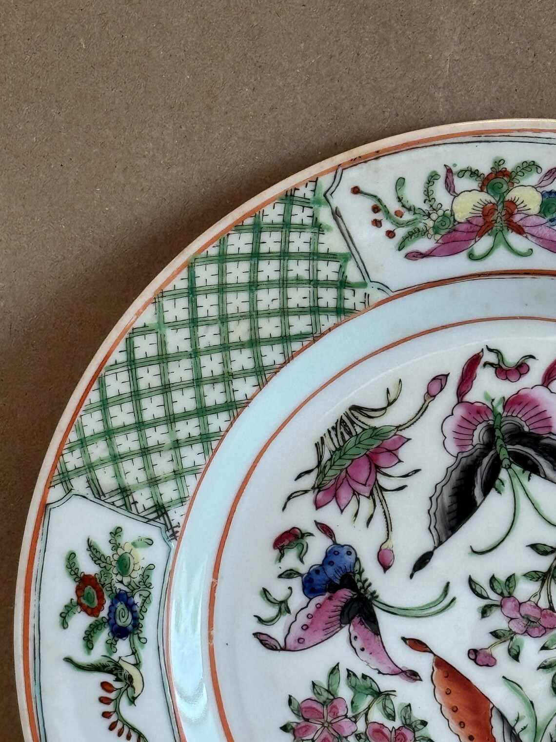 Vintage Dime Store Large Hand Painted Asian Porcelain Colorful ...