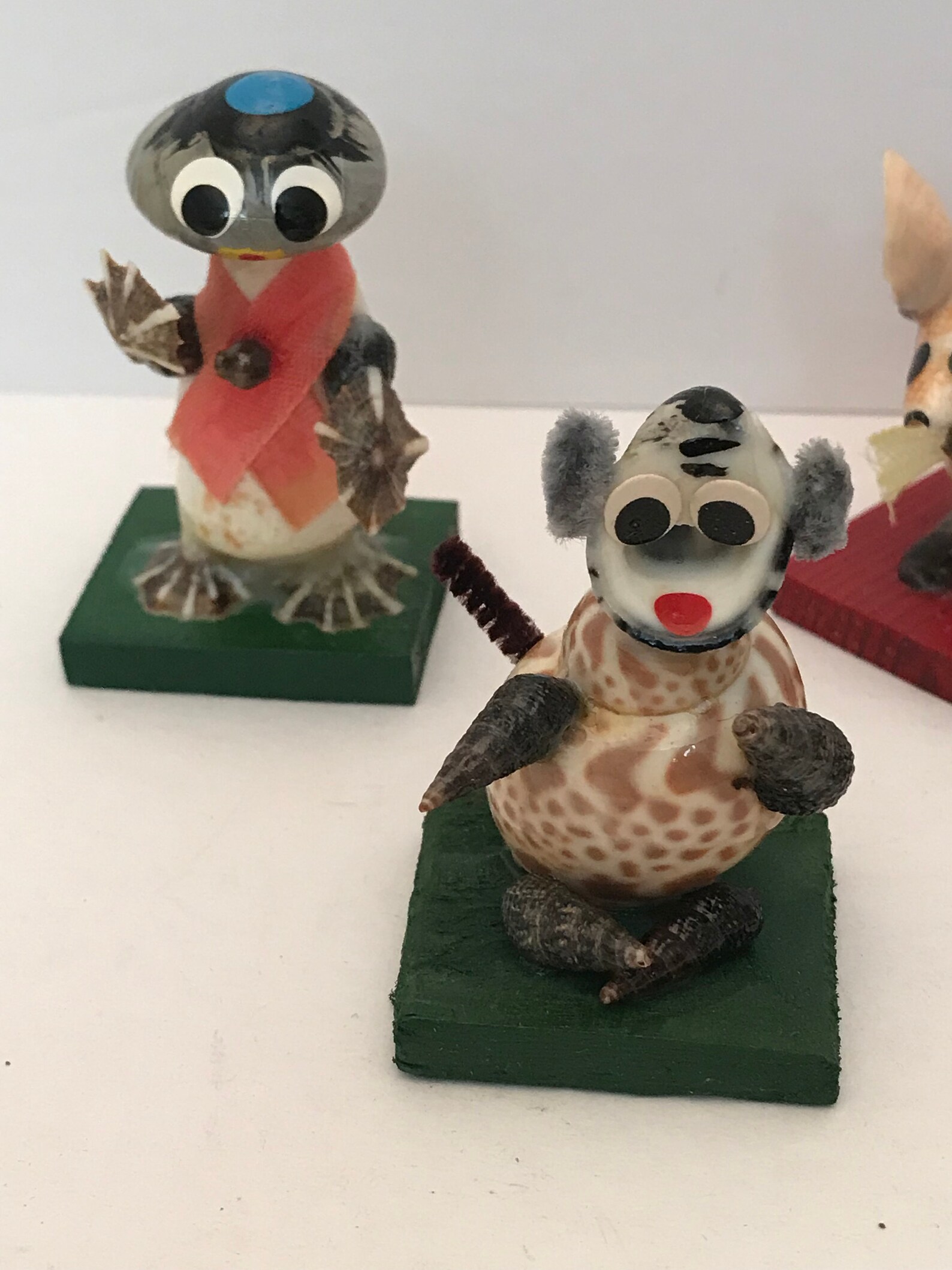 Vintage Set of 5 Handmade Japanese Shell Creatures Nos | Etsy