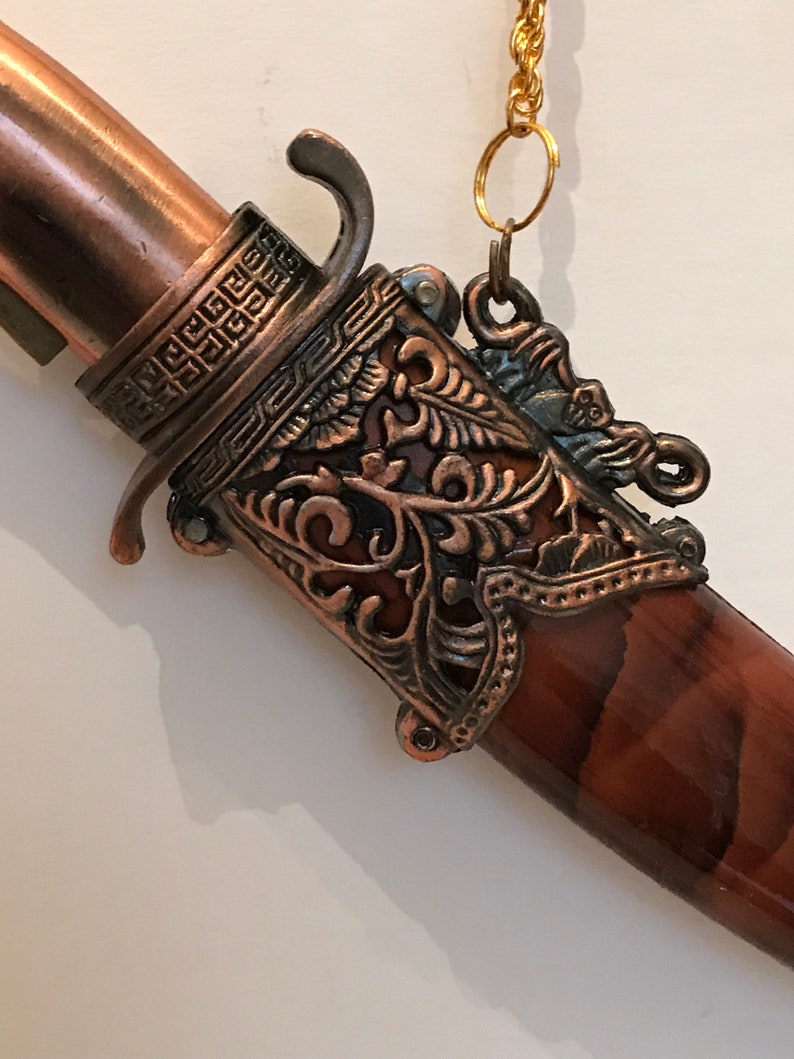 Vintage Large Tibet Style Hanging Knife With Sheath | Etsy