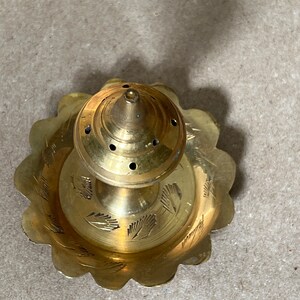 Vintage Dime Store Solid Brass Flower Base Incense Burner Tray. - Etsy