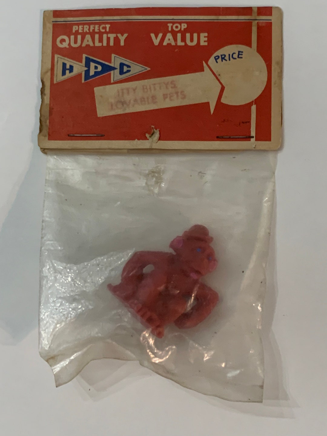 Vintage Dime Store Rubber Monkey Pencil Topper, Little Bittys Lovable ...