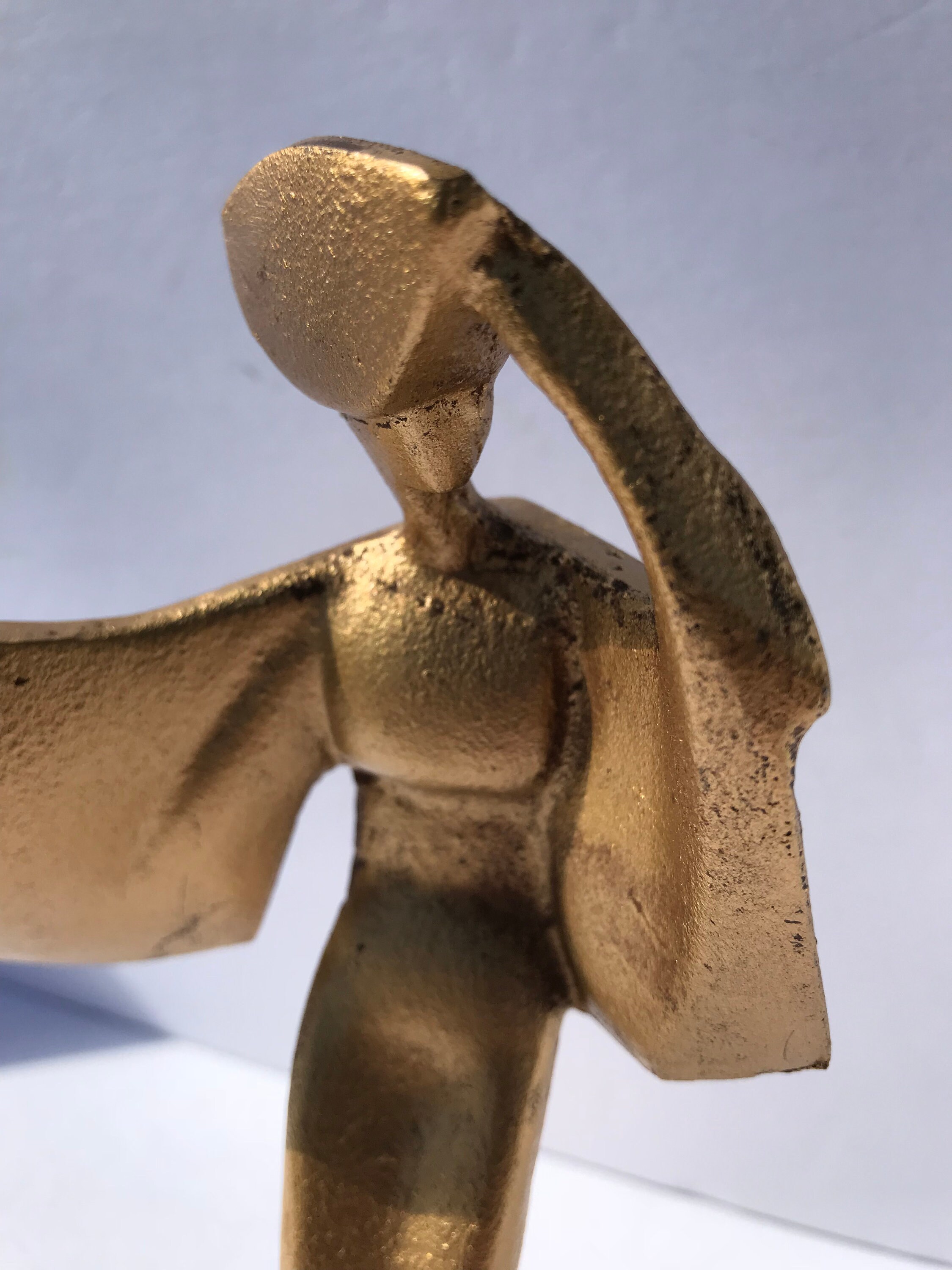 Vintage Gold Color Metal Art Deco Statues Very Heavy. Omc - Etsy UK