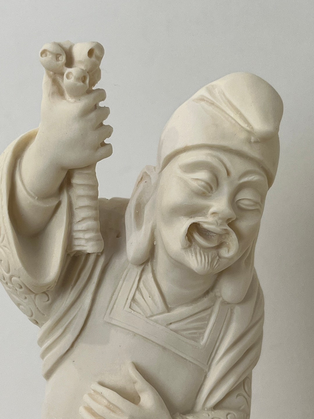Vintage Dime Store Resin Asian Jester Statue.edward P Paul & Company - Etsy