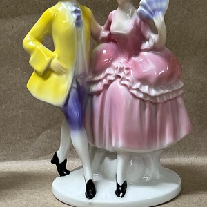 Vintage Dime Store Ceramic Porcelain Hand Painted Dancer #2 Victorian ...