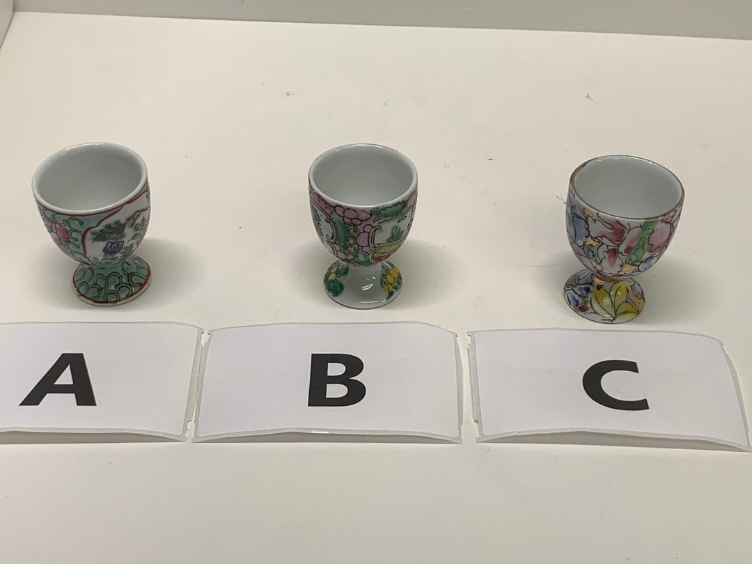 Vintage Dime Store Porcelain Egg Cups Assorted Styles/colors - Etsy