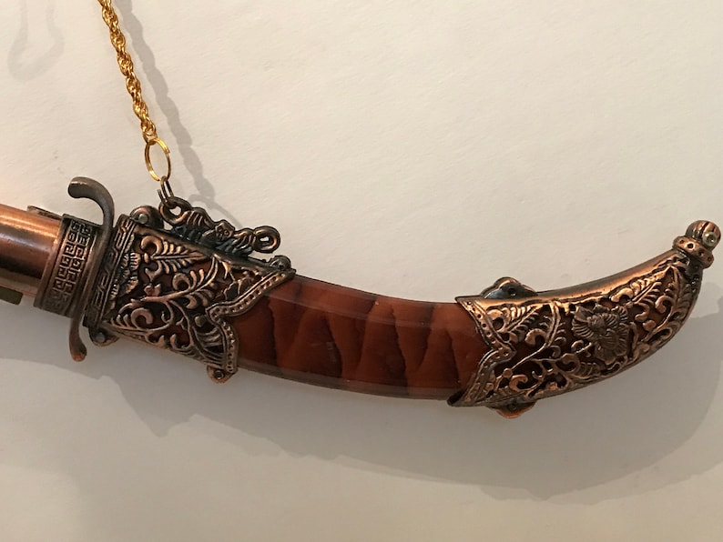 Vintage Large Tibet Style Hanging Knife With Sheath | Etsy