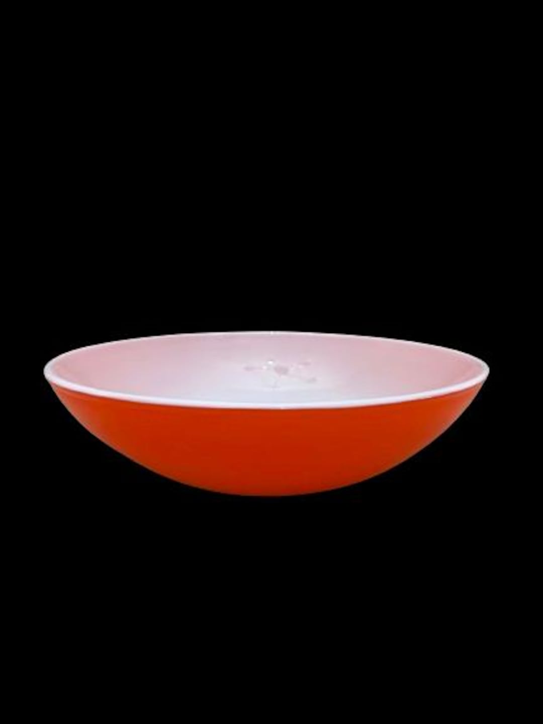 Vintage Venetian Balboa Handmade Glass Bright Orange Bowl 1950’s Italy ...