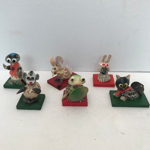 Vintage Set of 5 Handmade Japanese Shell Creatures Nos | Etsy