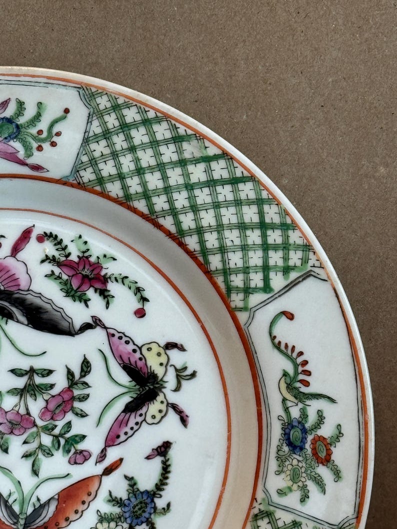 Vintage Dime Store Large Hand Painted Asian Porcelain Colorful ...