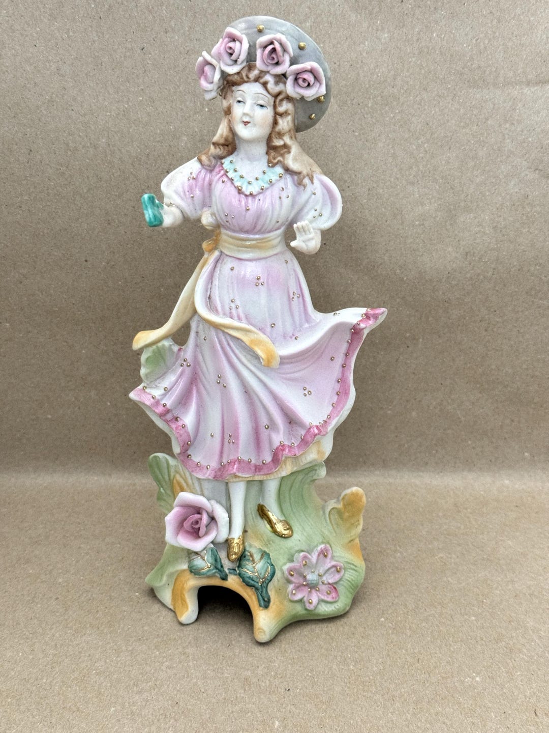 Vintage Dime Store Hand Painted Ceramic Romantic French Style Country ...