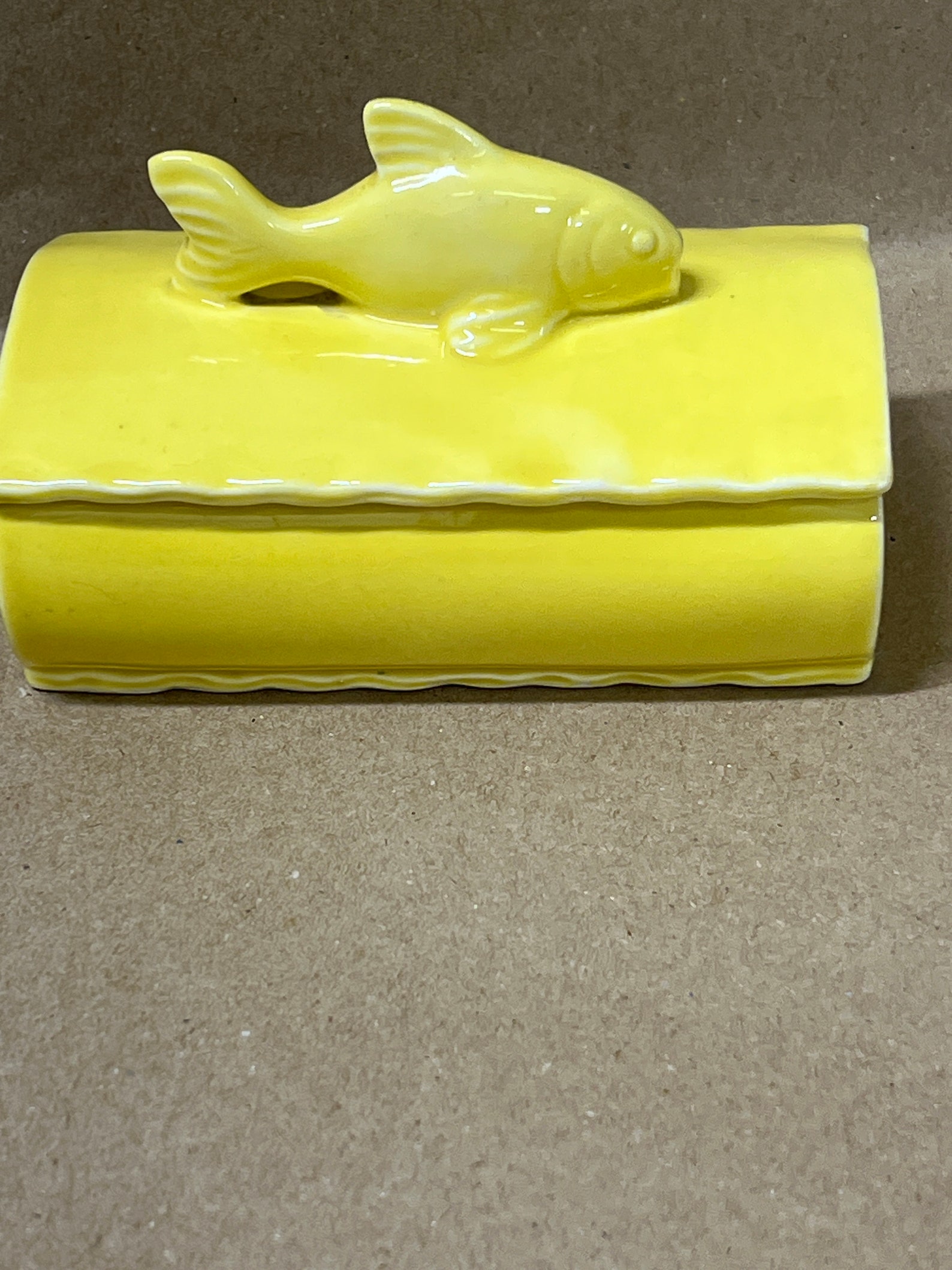 Vintage Ceramic Fish Trinket Box: 1950s Italian Dime Store Decor - Etsy