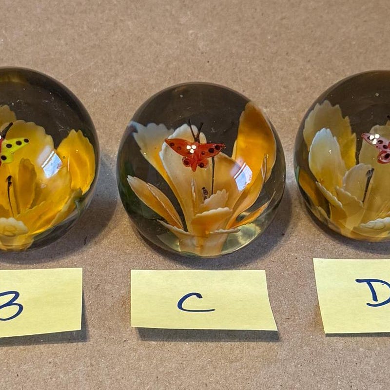 Flower Paperweight - Etsy