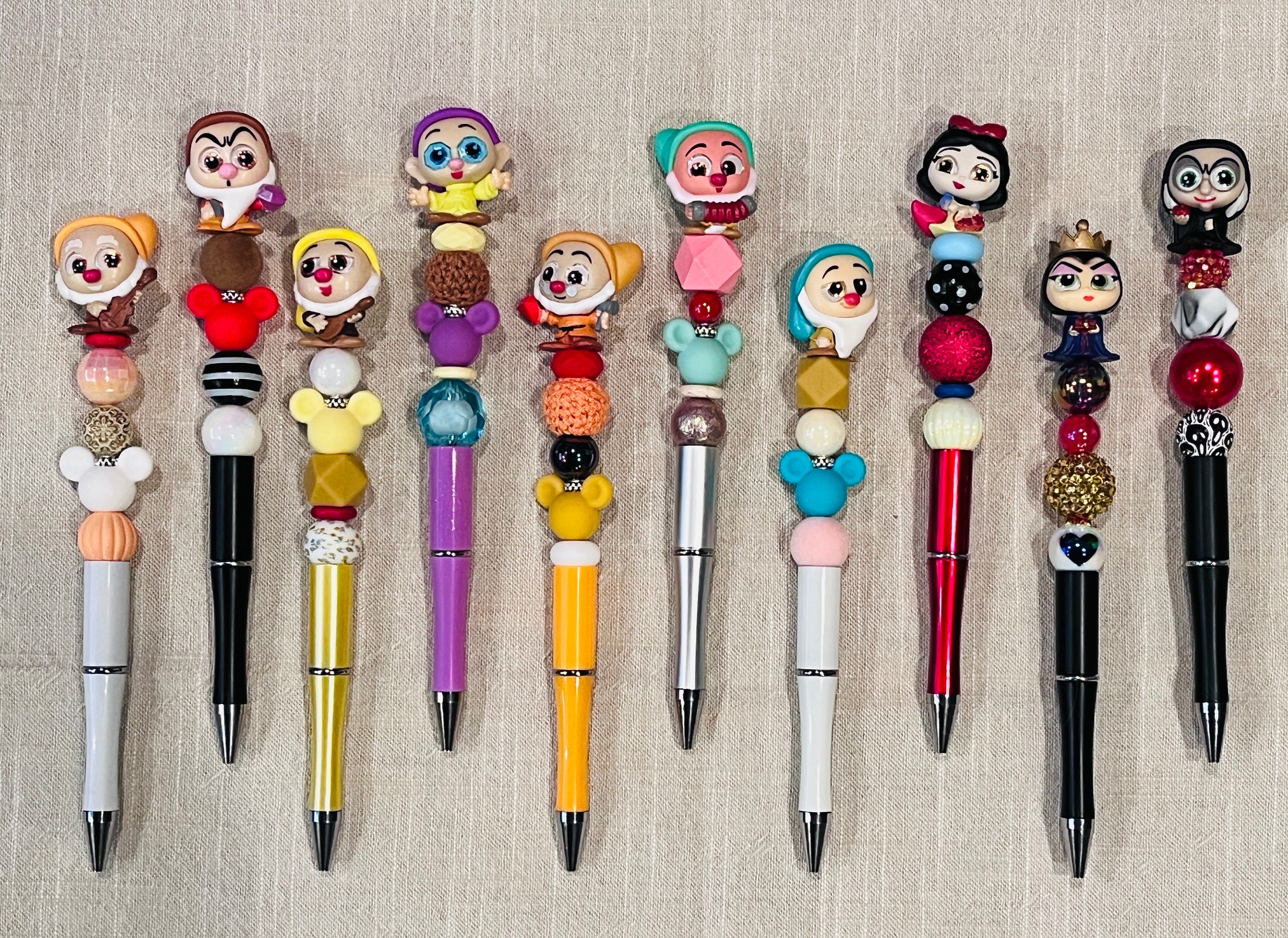 Disneys Snow White Inspired Autograph Pen, Beaded Ballpoint Pen With ...
