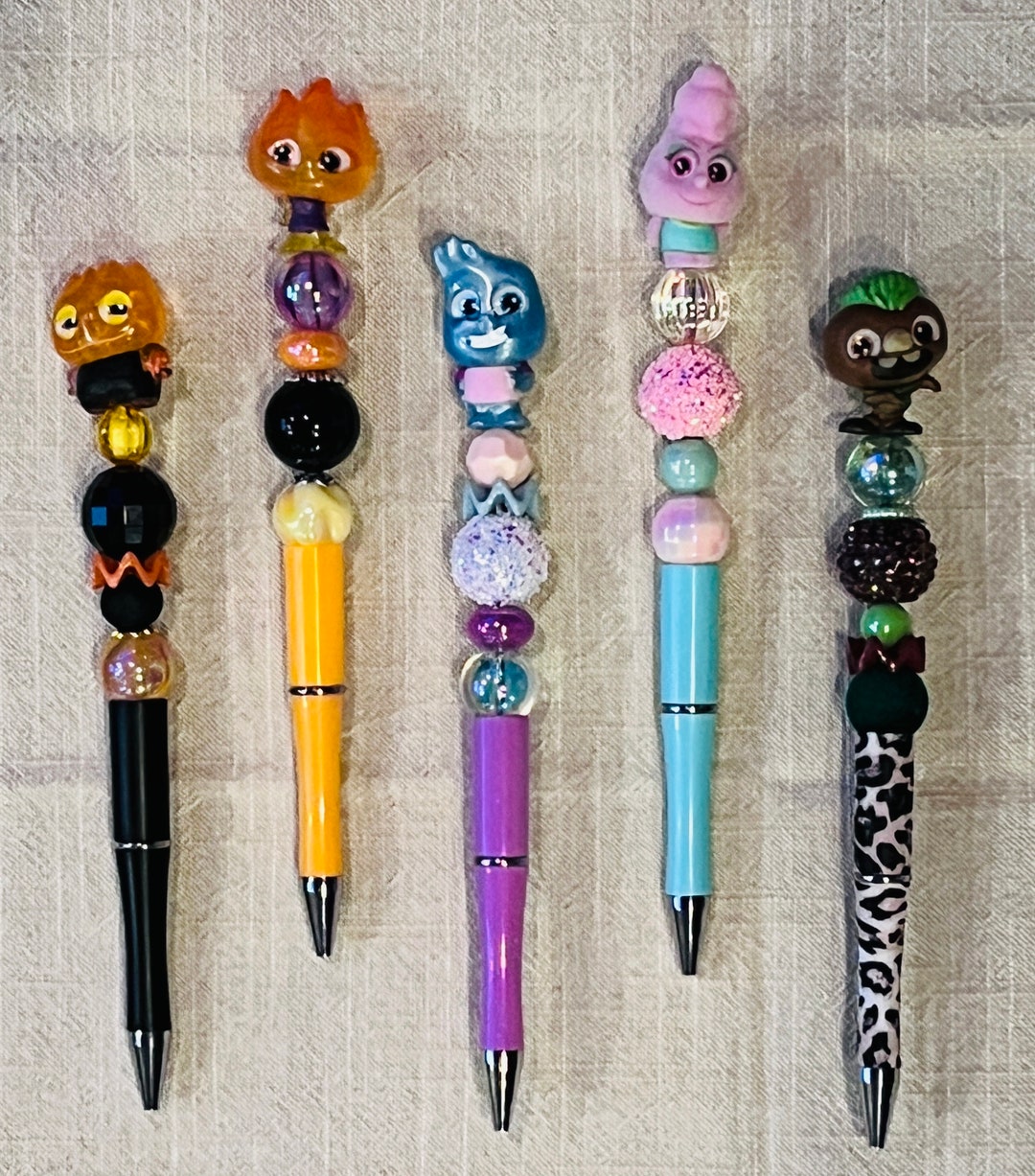 Disney Robin Hood/ Elemental Inspired Autograph Pen, Beaded Ballpoint ...