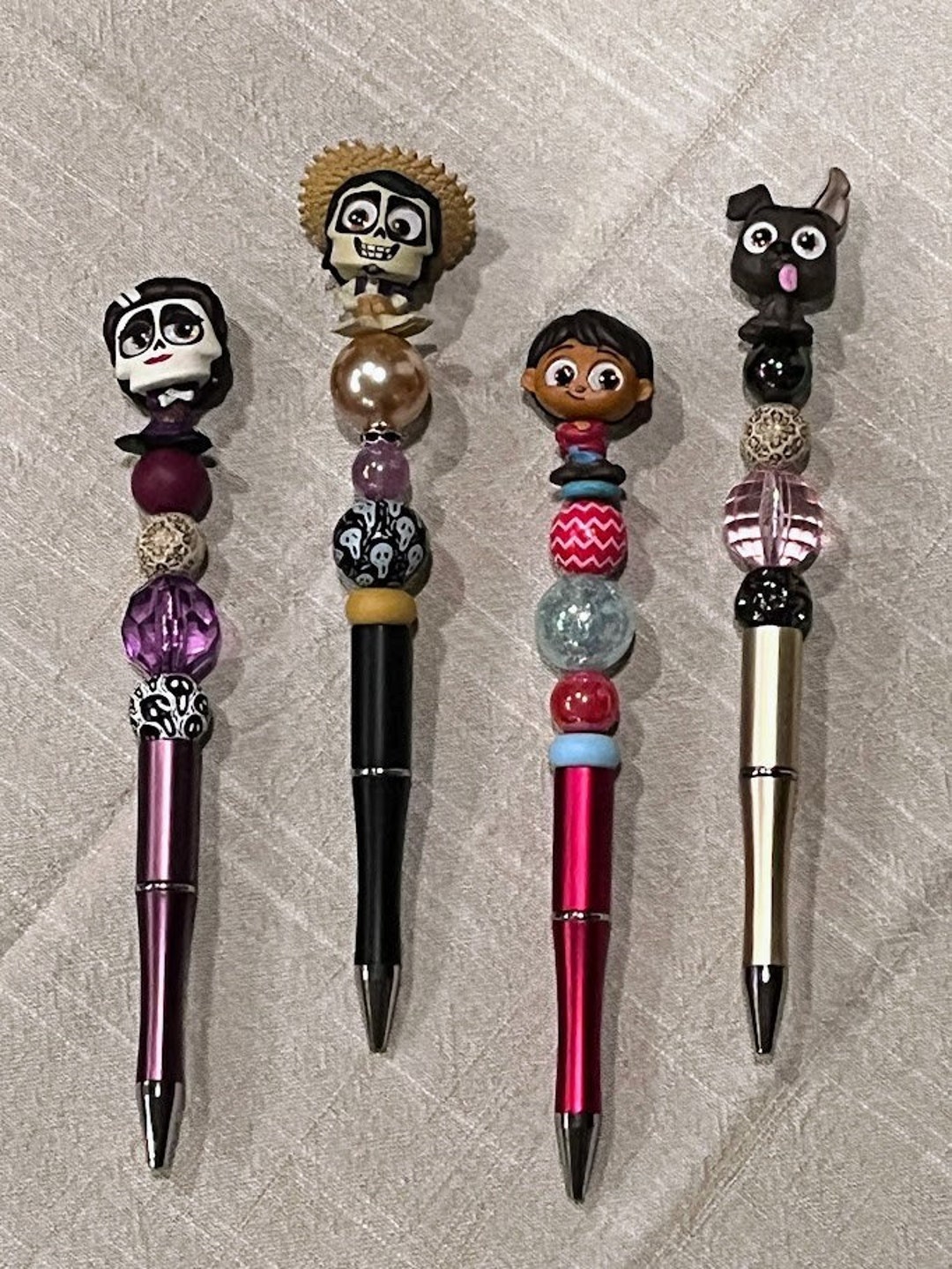 Disney Pixar Inspired Autograph Pen Beaded Ballpoint Pen With - Etsy