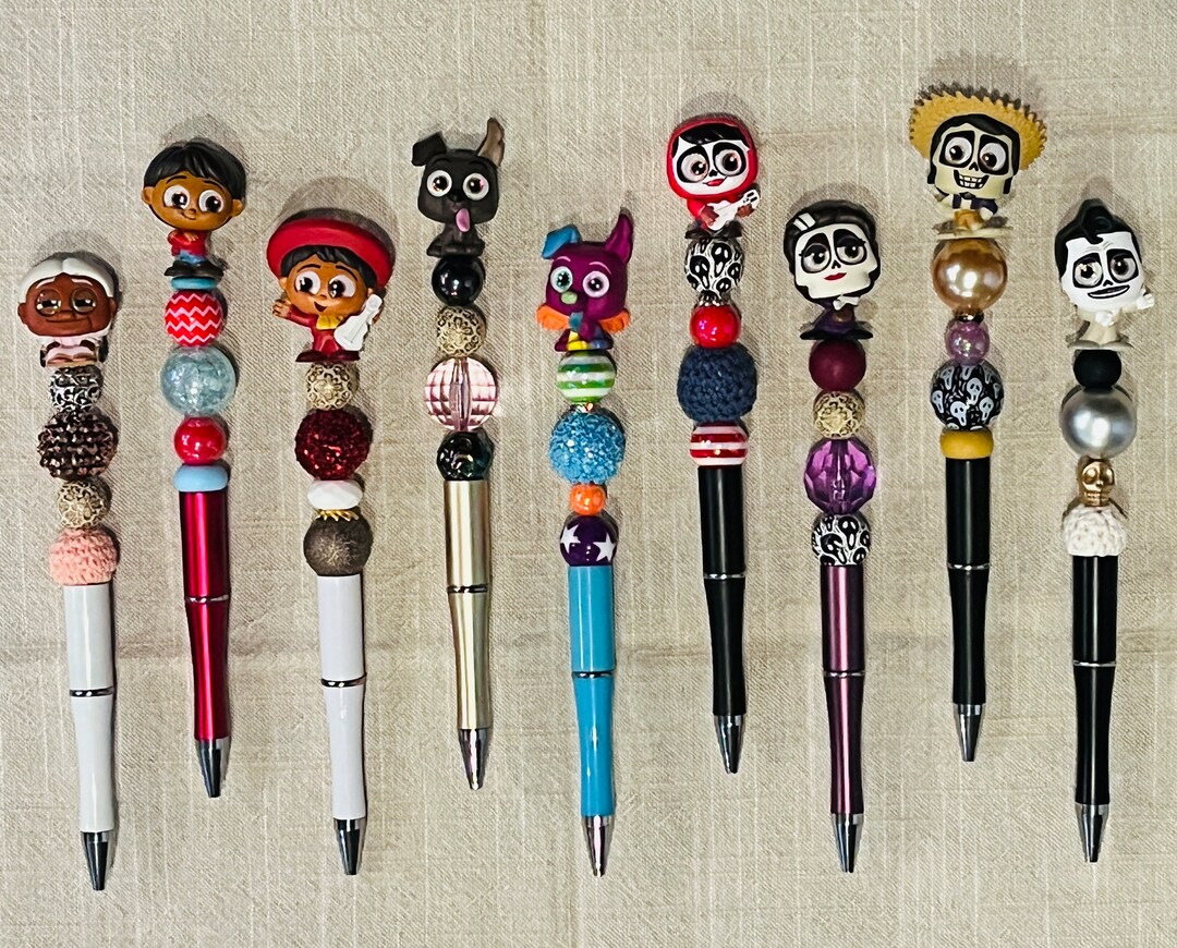 Disney Coco Inspired Autograph Pen, Beaded Ballpoint Pen With Disney ...