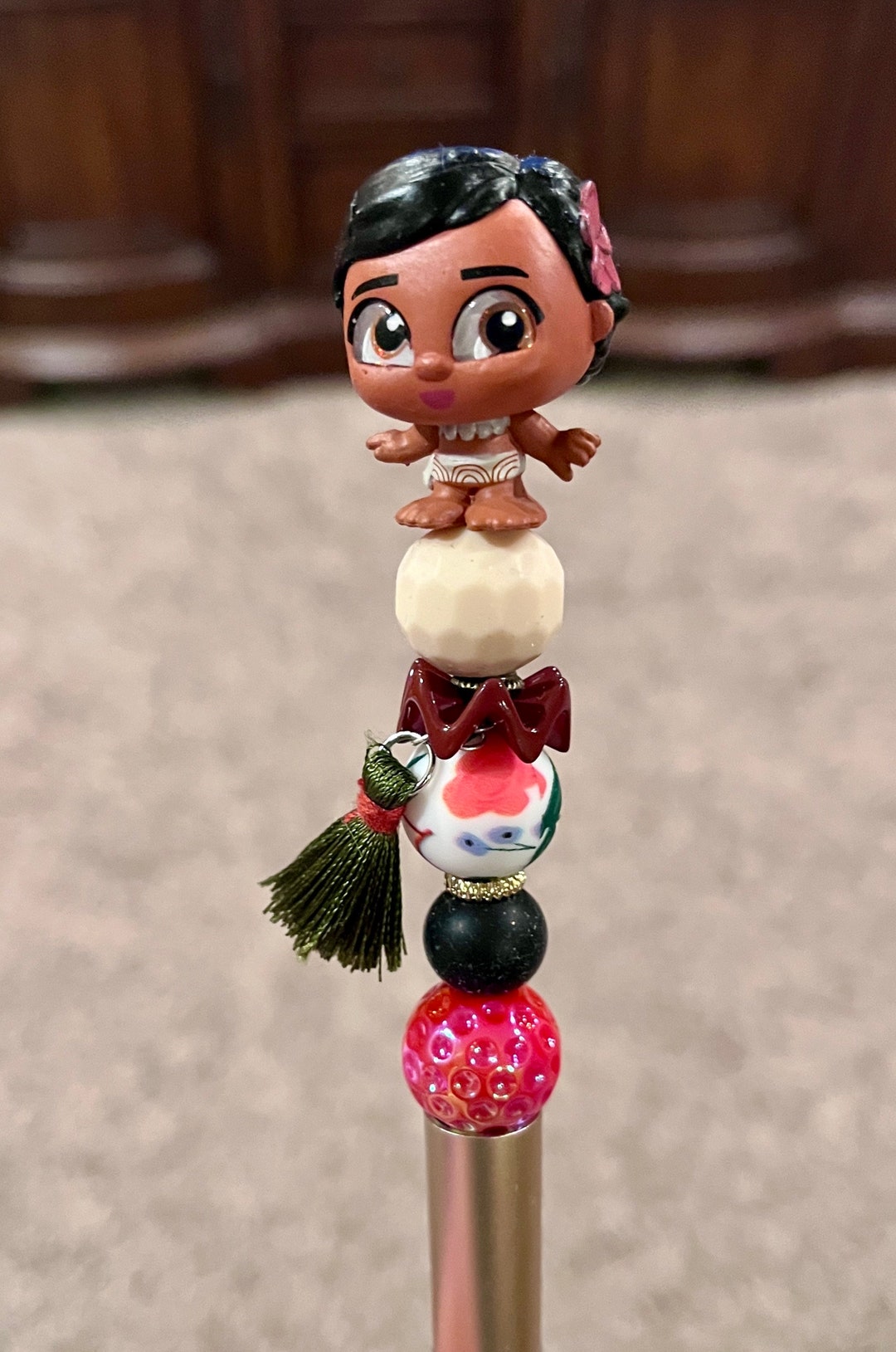 Disneys Moana and Raya Inspired Autograph Pen, Beaded Ballpoint Pen ...