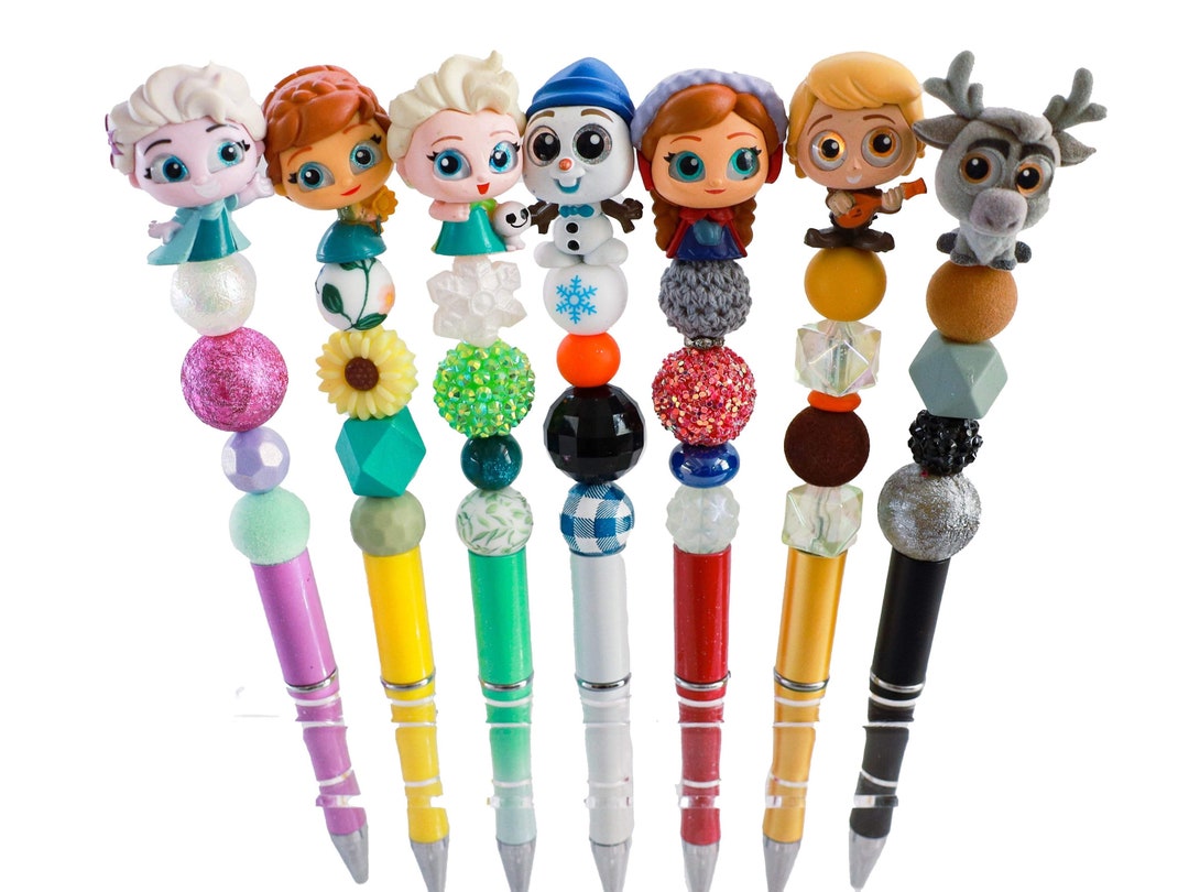 Disney Frozen Inspired Autograph Pen, Beaded Ballpoint Pen With Disney ...