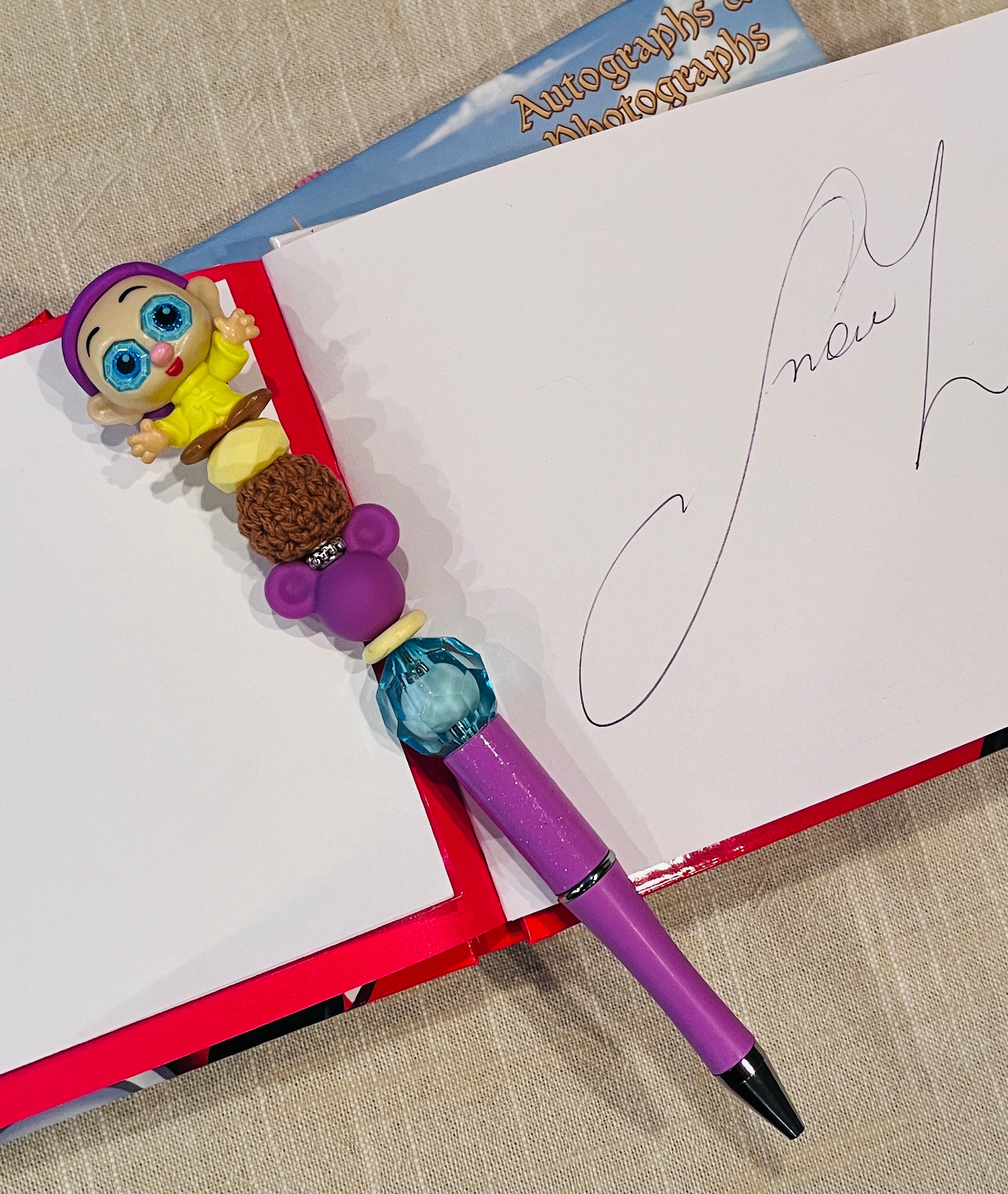 Disneys Snow White Inspired Autograph Pen, Beaded Ballpoint Pen With ...