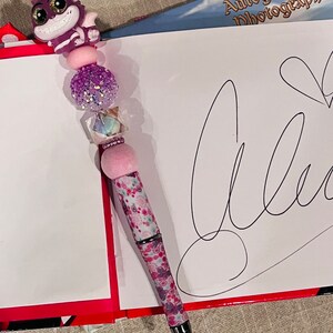 Disney Alice in Wonderland Inspired Autograph Pen, Beaded Ballpoint Pen ...