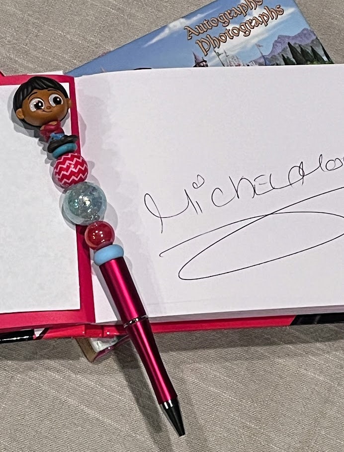 Disney Pixar Inspired Autograph Pen Beaded Ballpoint Pen With - Etsy
