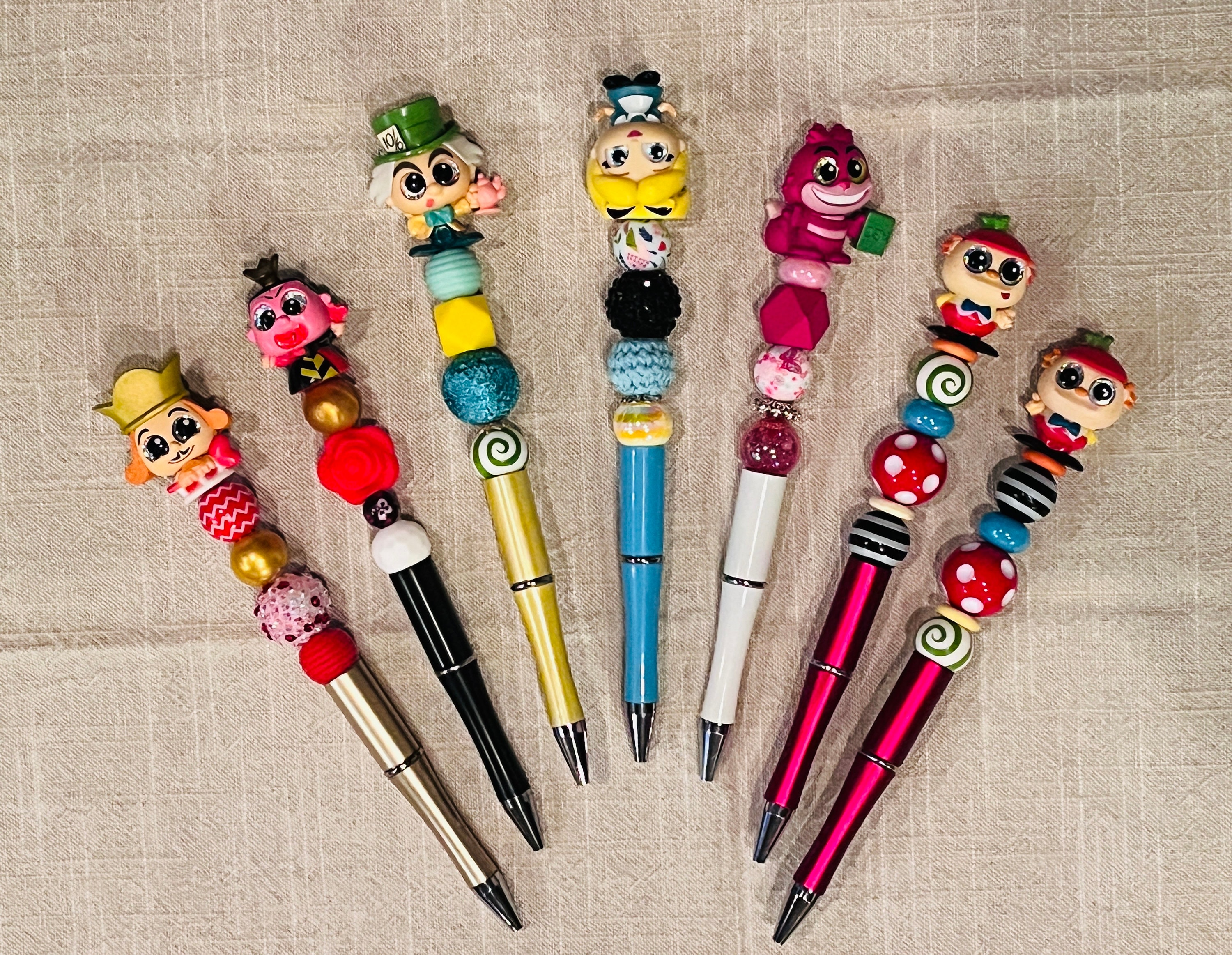 Disney Alice in Wonderland Inspired Autograph Pen, Beaded Ballpoint Pen ...